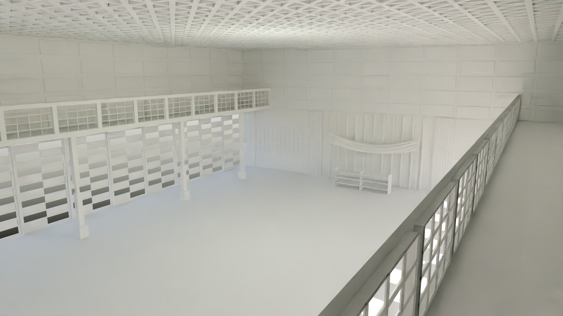 Dojo Fighting Hall 3D Model - TurboSquid 2157975