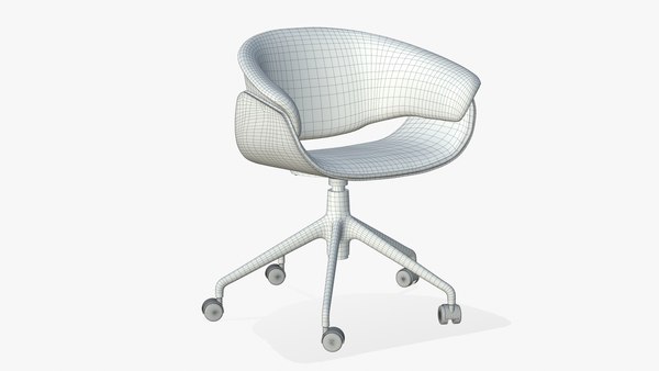 modelo 3d Silla de Oficina Realista Marrón Oro - TurboSquid 1936680
