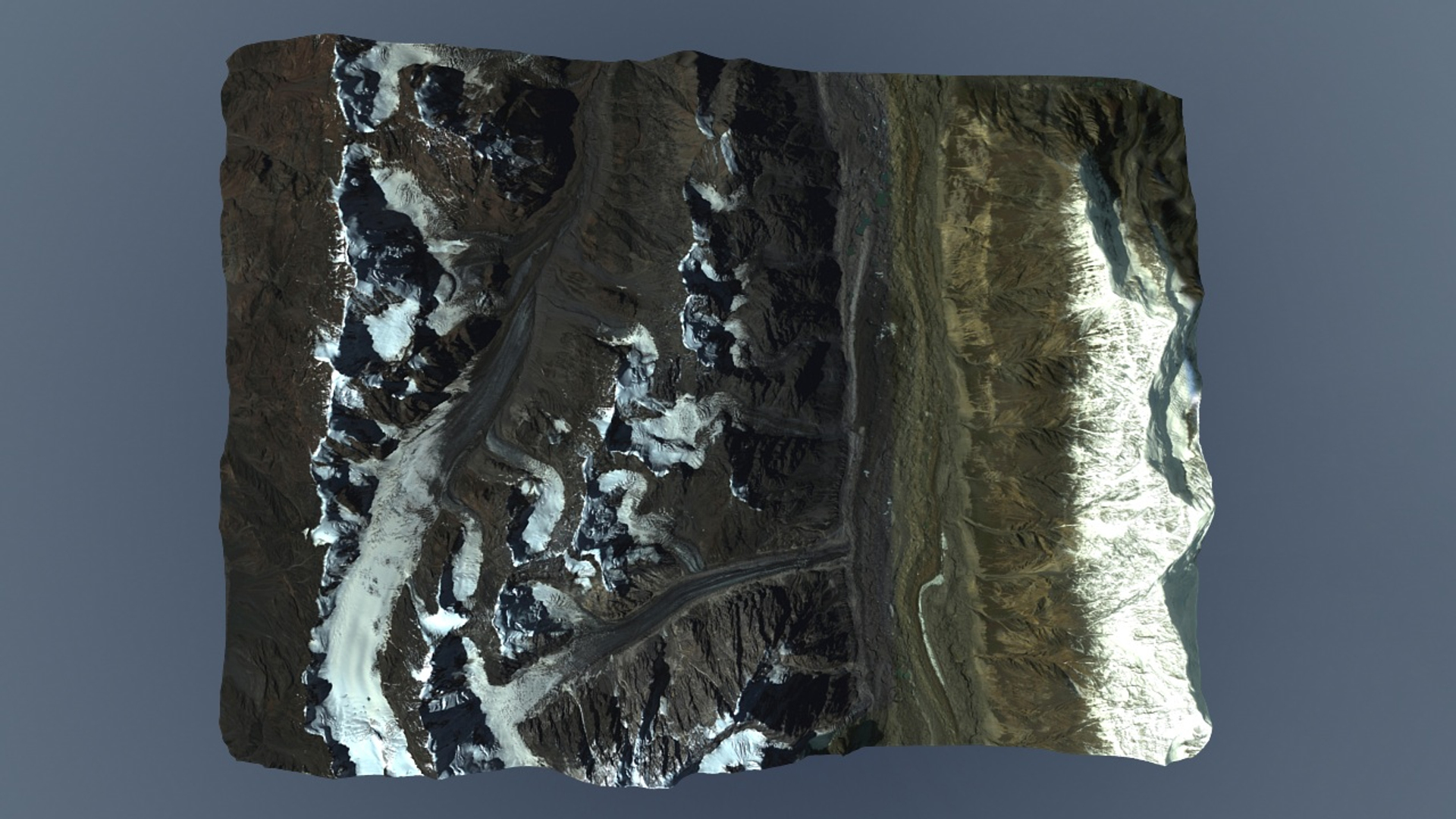 3D Black Glacier Mountain Road Model - TurboSquid 1562007