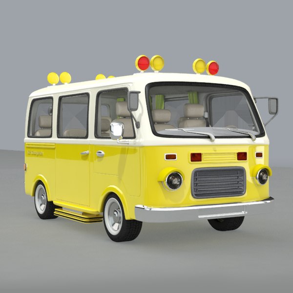 3d cartoon school bus