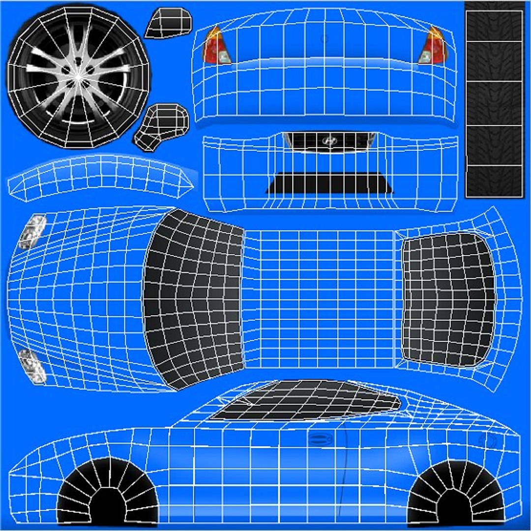 hyundai coupe car 3d model