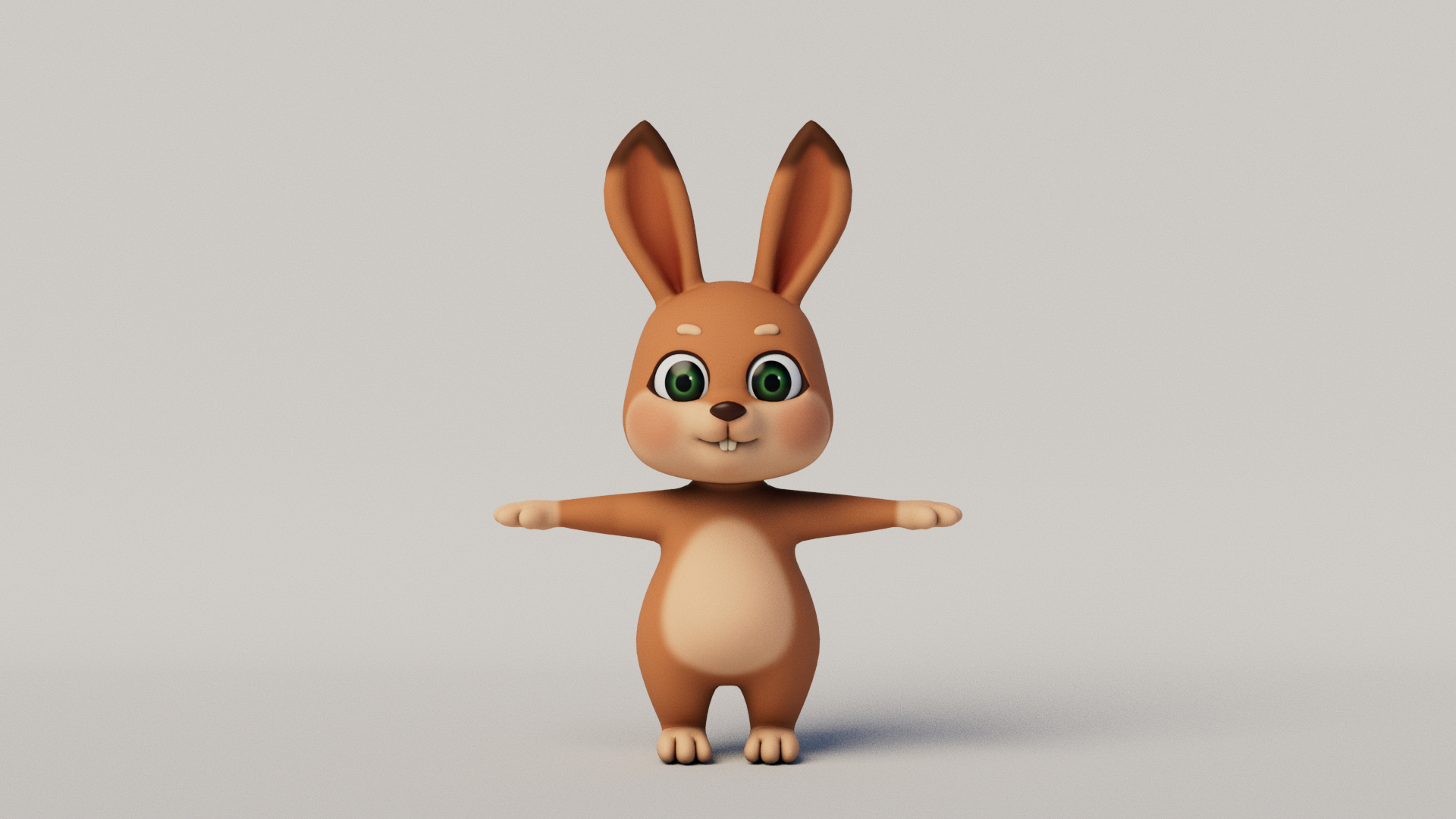Rigged Cartoon Rabbit 3D - TurboSquid 2222240