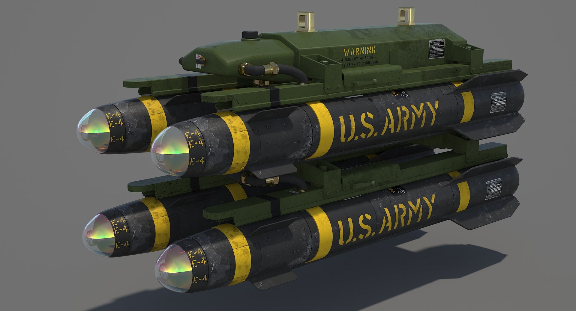 3d Model Agm-114 Hellfire Missile