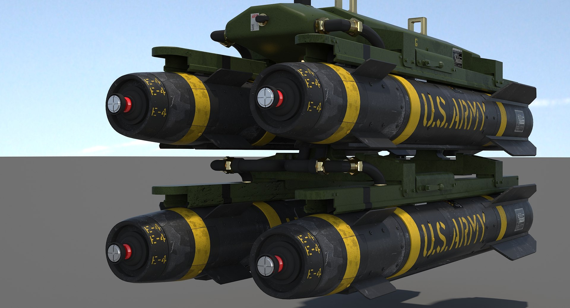 3d Model Agm-114 Hellfire Missile