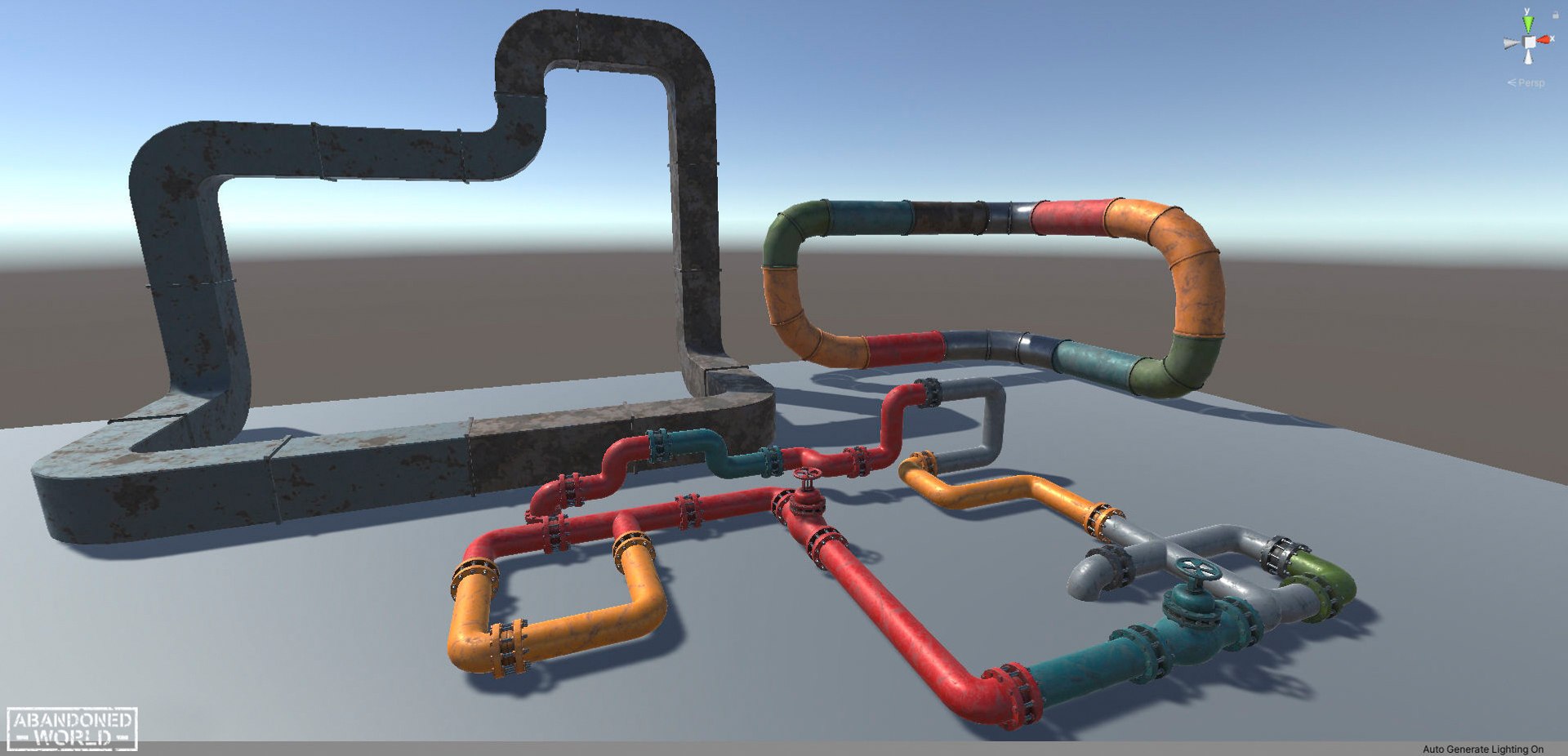 3D Modular Pipes Pack For UE4 And Unity - TurboSquid 1860151