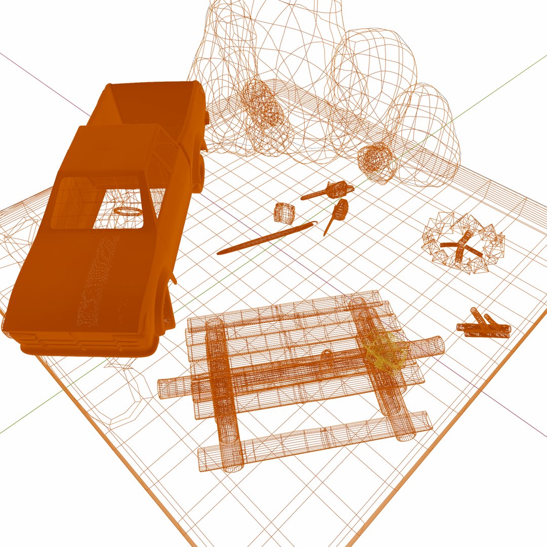 3D model Lumberjack camp - TurboSquid 2072804