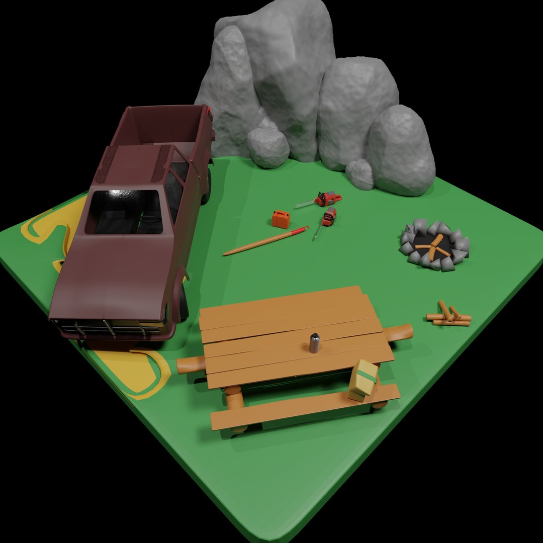 3D model Lumberjack camp - TurboSquid 2072804