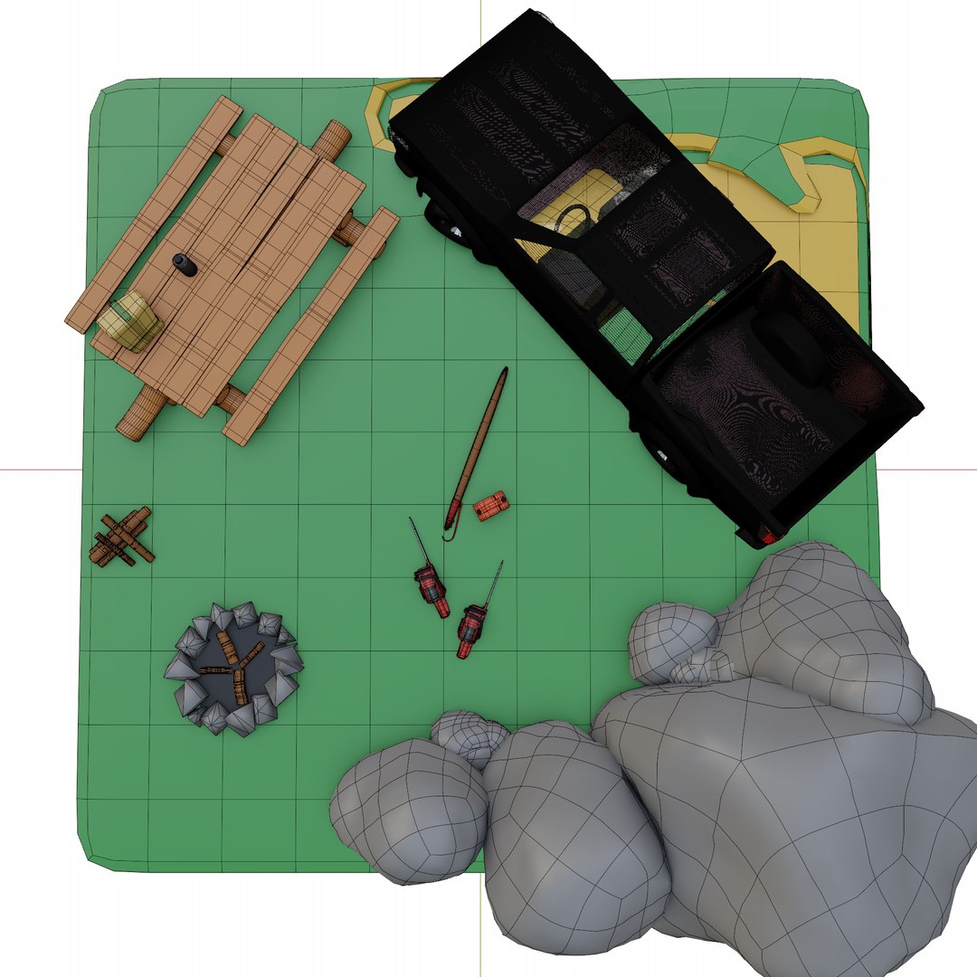 3D model Lumberjack camp - TurboSquid 2072804