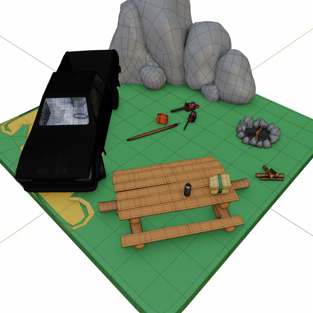 3D model Lumberjack camp - TurboSquid 2072804