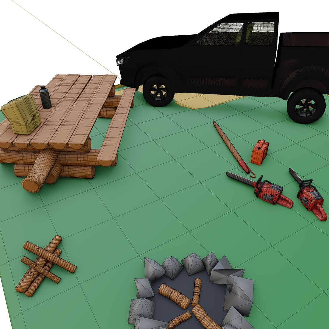 3D model Lumberjack camp - TurboSquid 2072804
