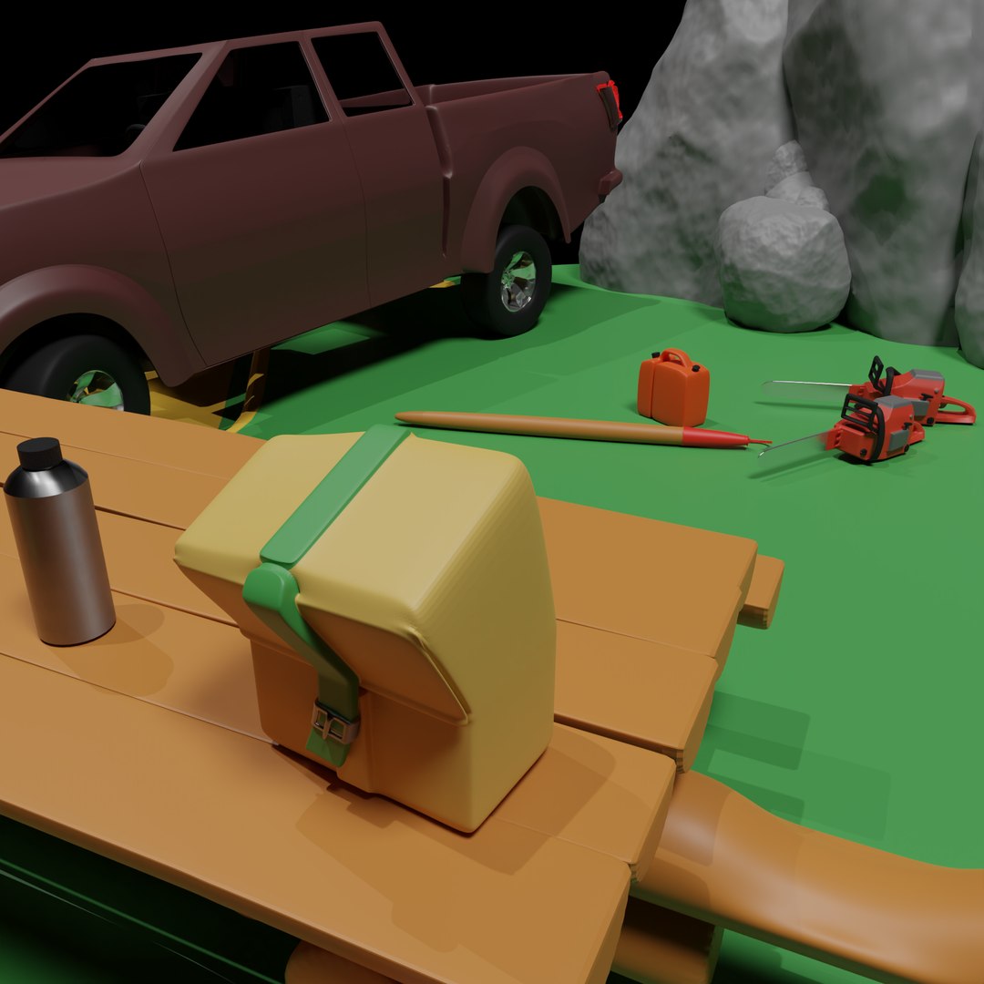 3D model Lumberjack camp - TurboSquid 2072804