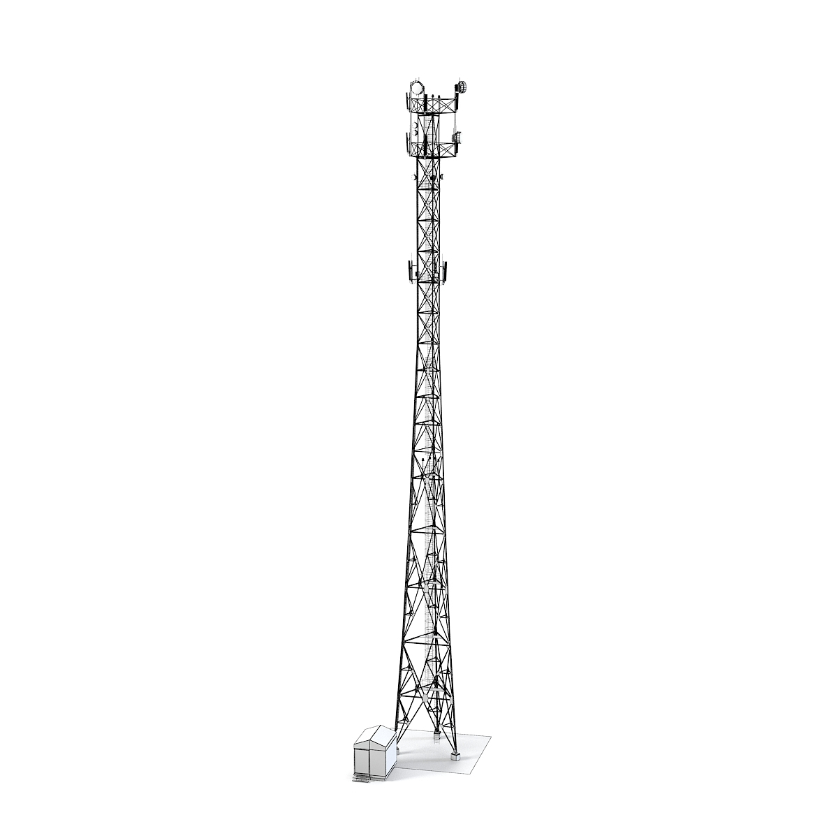 3d telecommunication tower