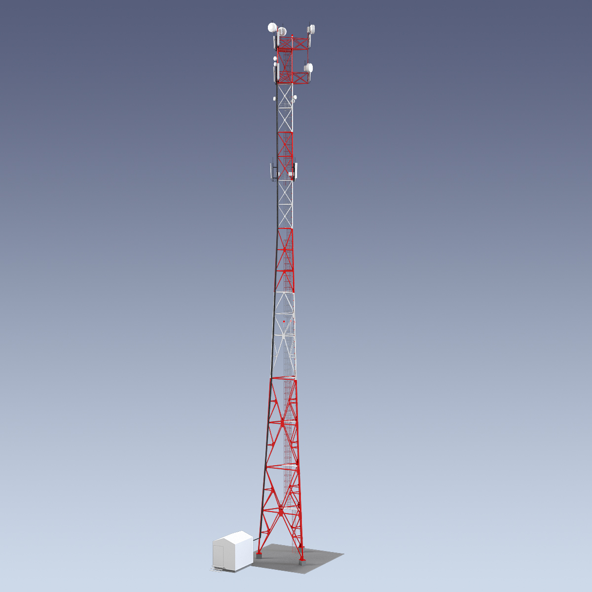 3d telecommunication tower
