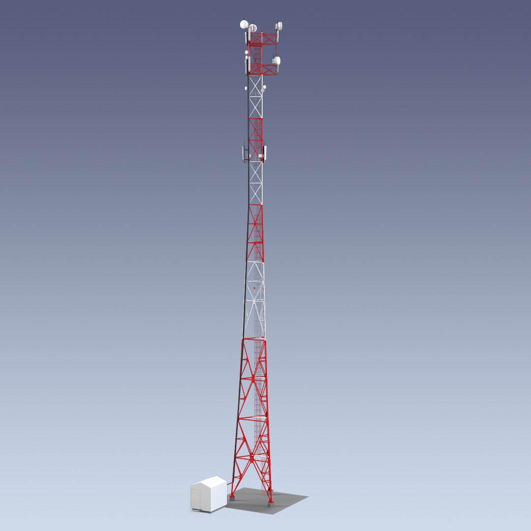 3d Telecommunication Tower