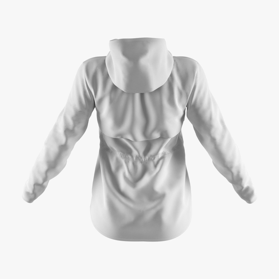 Windbreaker Female 3D Model - TurboSquid 1790212