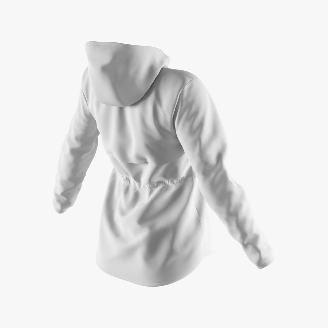Windbreaker Female 3D Model - TurboSquid 1790212