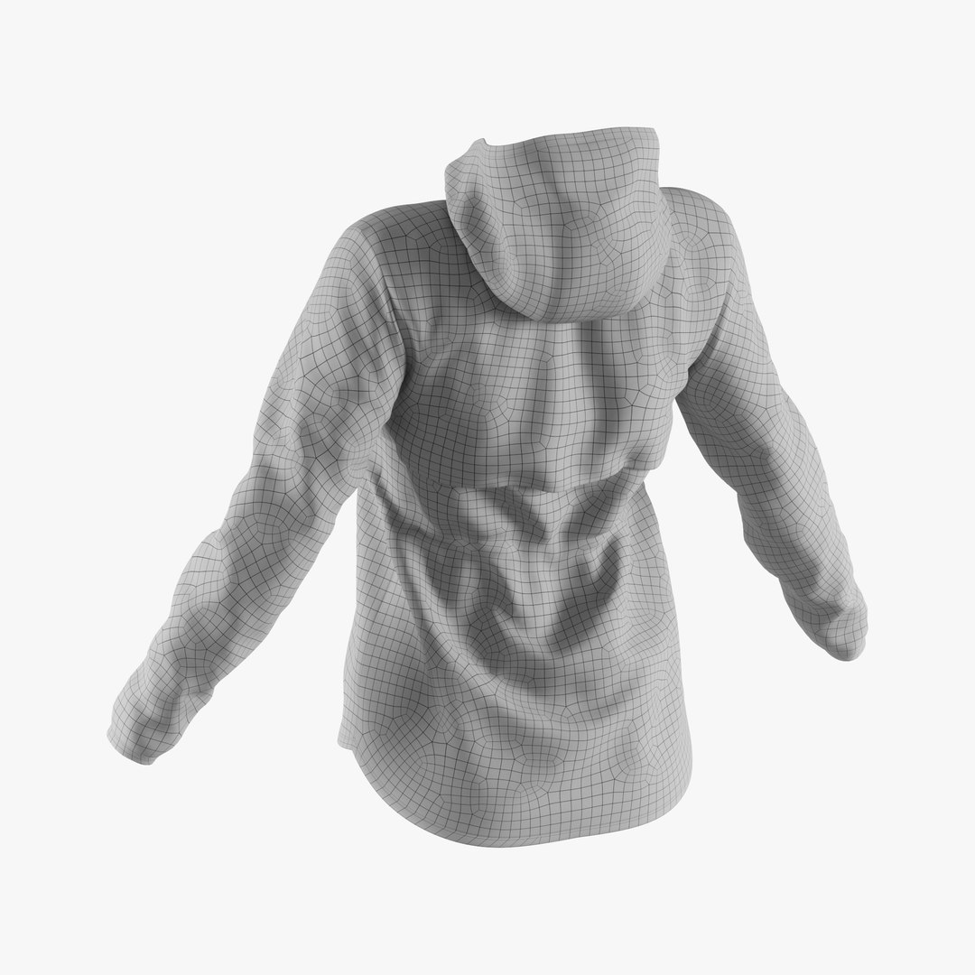 Windbreaker Female 3D Model - TurboSquid 1790212