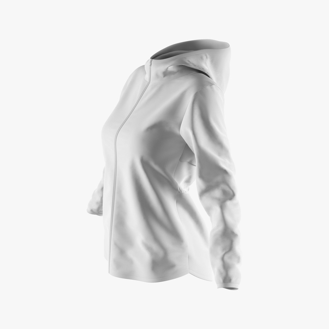 Windbreaker Female 3D Model - TurboSquid 1790212