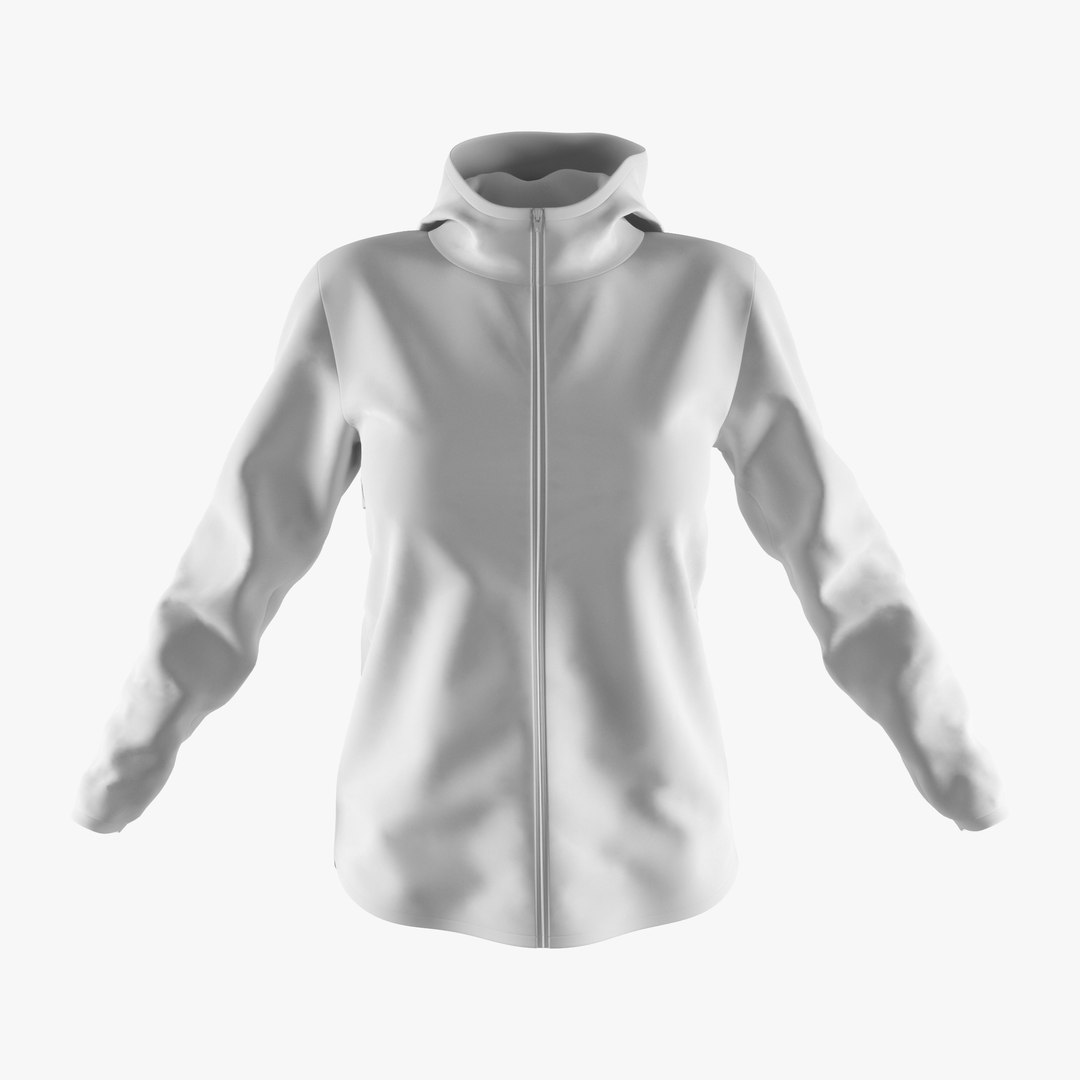 Windbreaker Female 3D Model - TurboSquid 1790212
