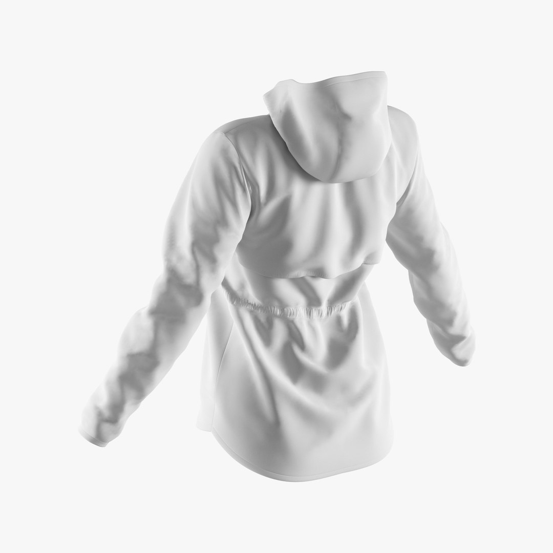 Windbreaker Female 3D Model - TurboSquid 1790212