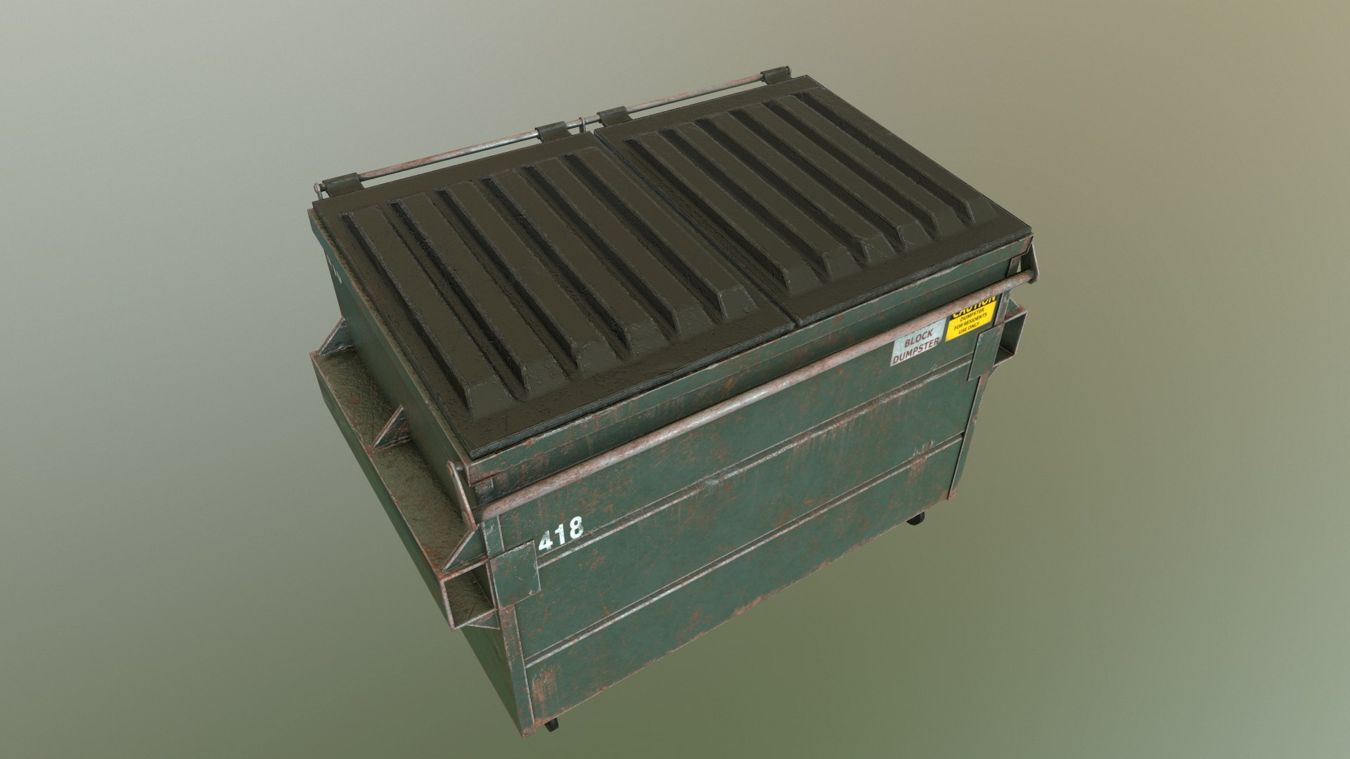 Dumpster Dump Model - TurboSquid 1378013