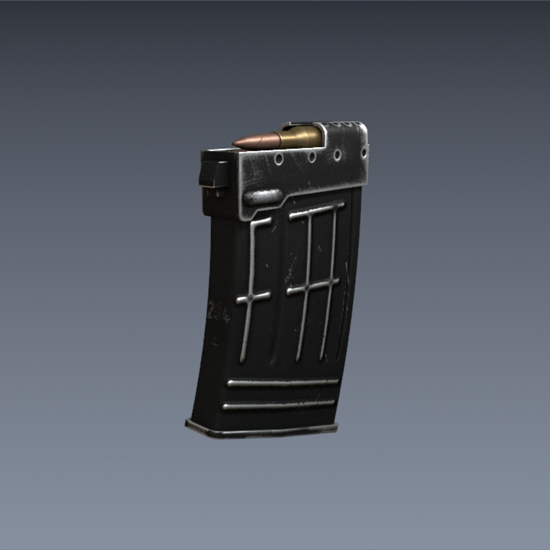 Free Magazine Svd 3d Model