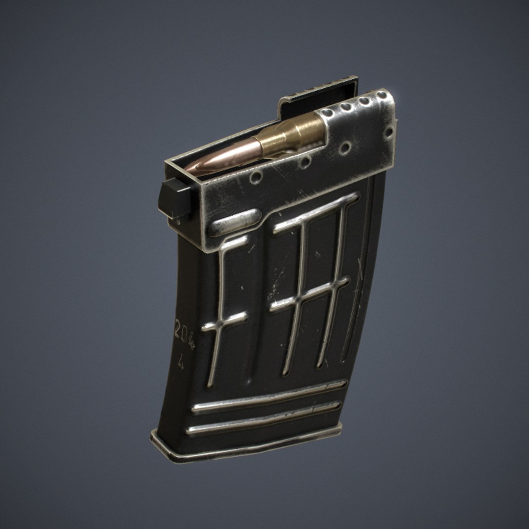 Free Magazine Svd 3d Model
