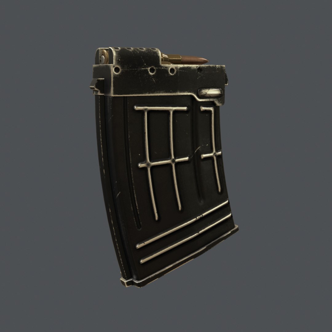 Free Magazine Svd 3d Model
