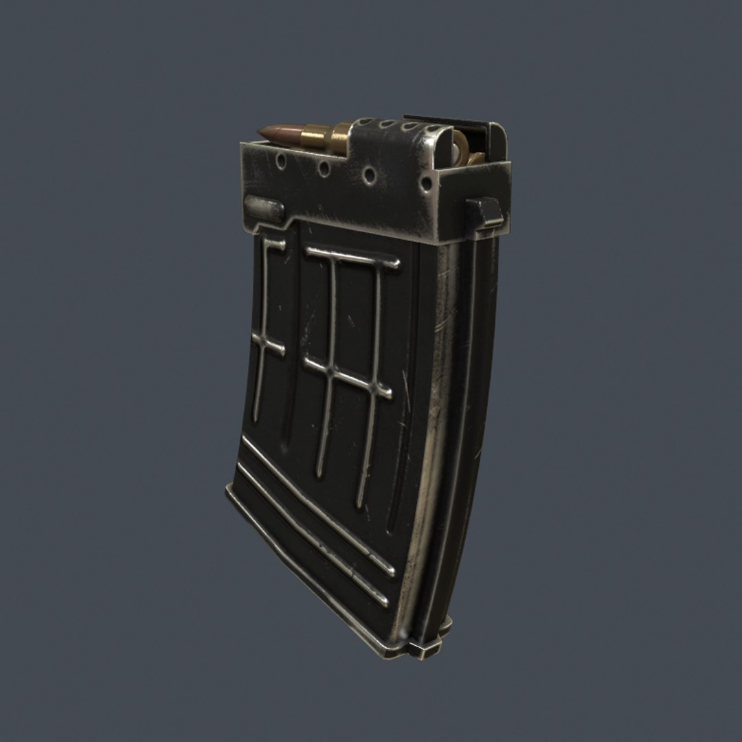 Free Magazine Svd 3d Model