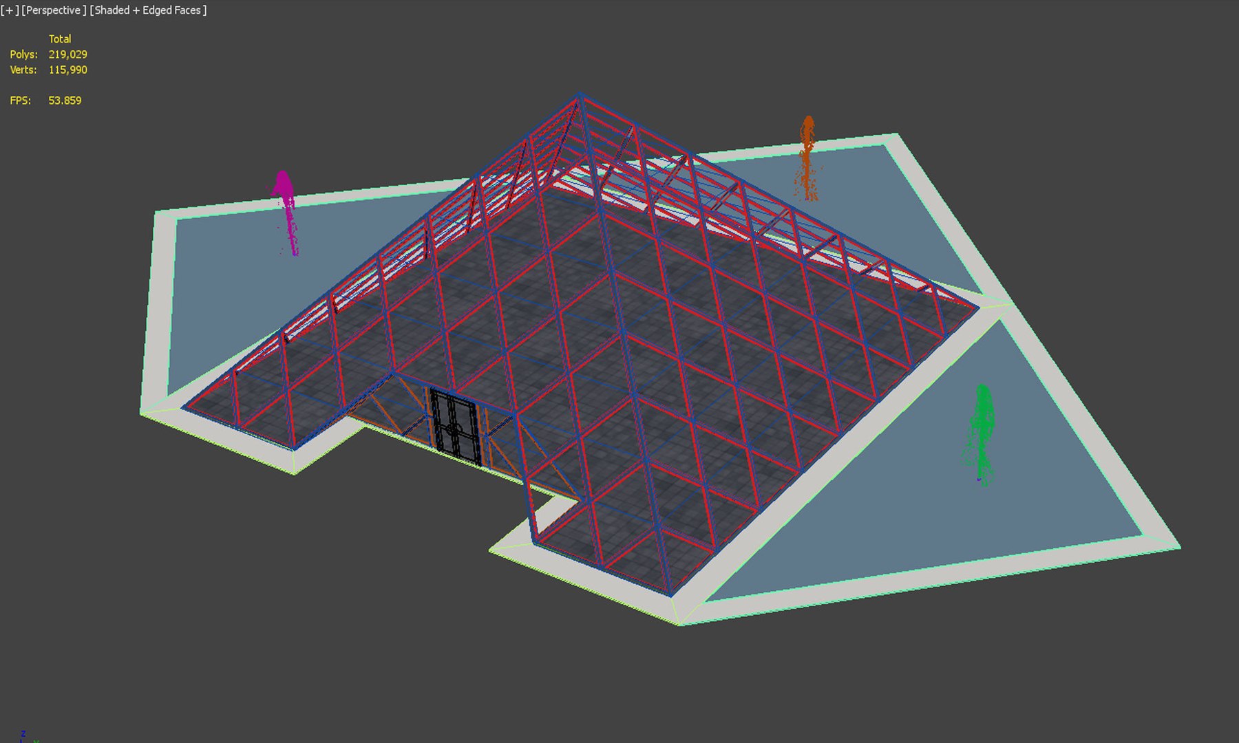 3D Glass Pyramid - TurboSquid 1456839