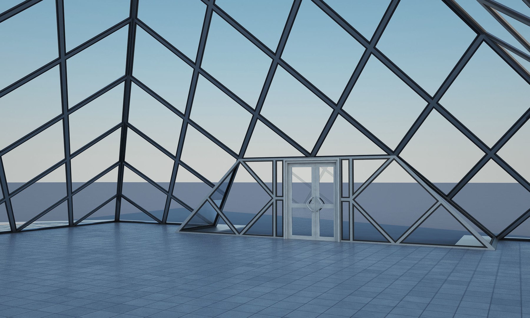 3D Glass Pyramid - TurboSquid 1456839
