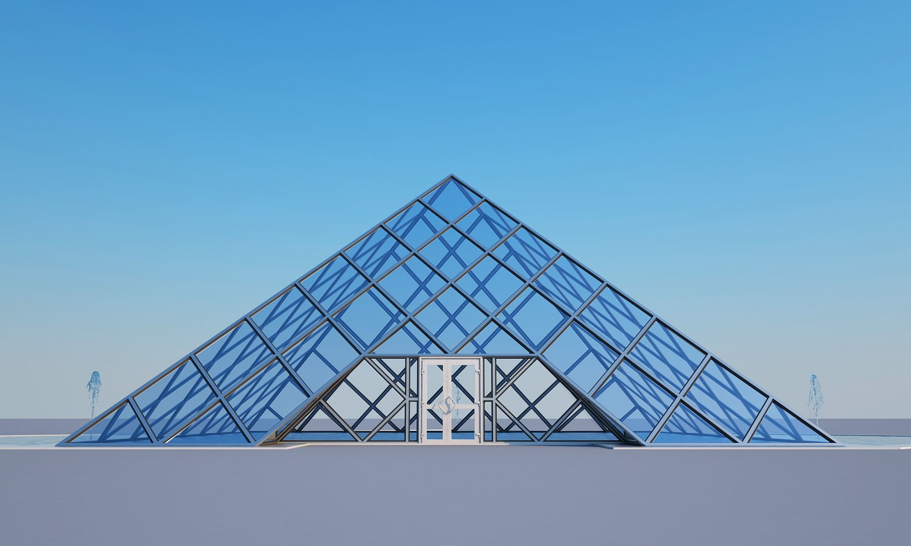 3D Glass Pyramid - TurboSquid 1456839