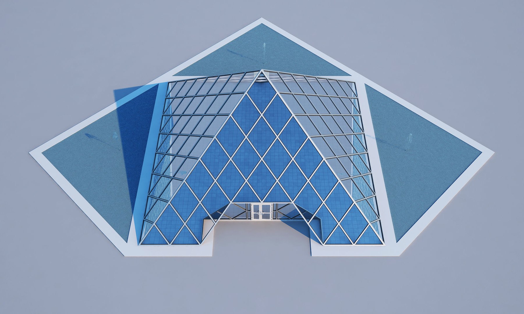 3D Glass Pyramid - TurboSquid 1456839