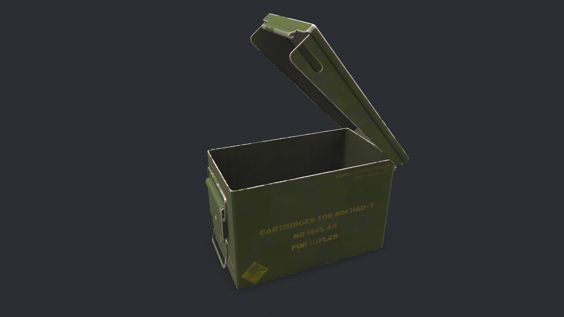 Military Supply Box Low-poly PBR 3D Model - TurboSquid 2110384