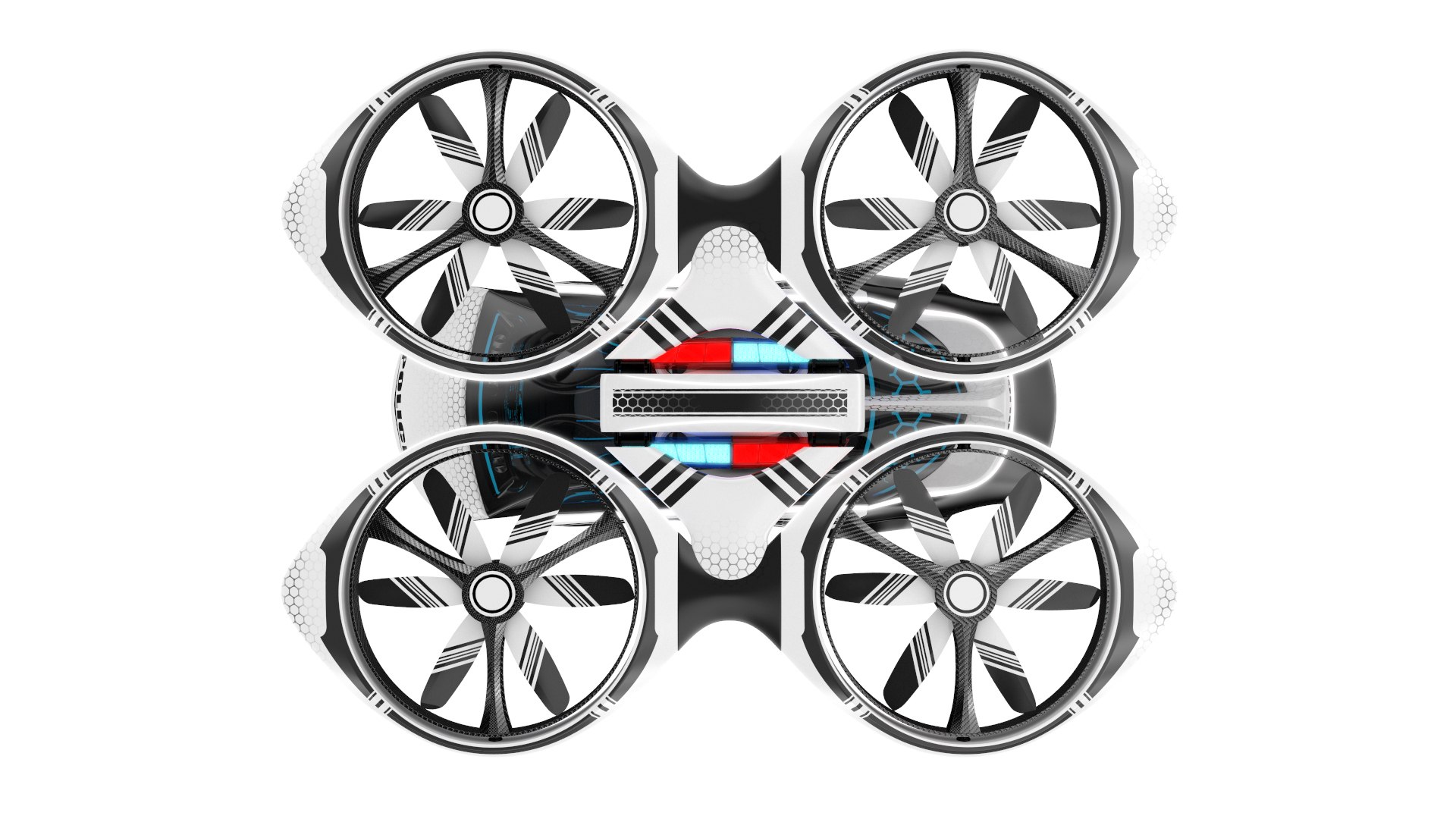 Sci-fi futuristic police aircraft model - TurboSquid 1713767