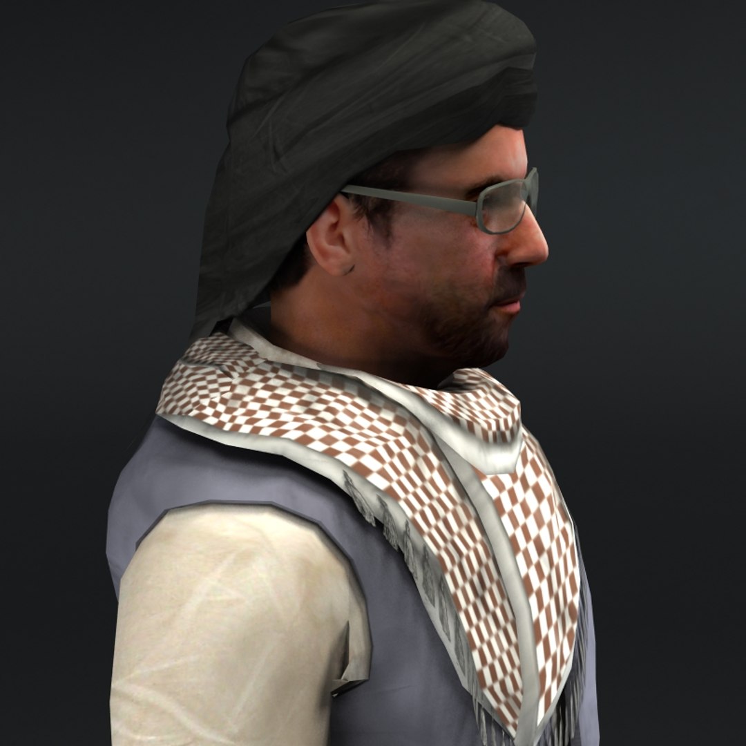 Afghan Arab Rigged 3d Max
