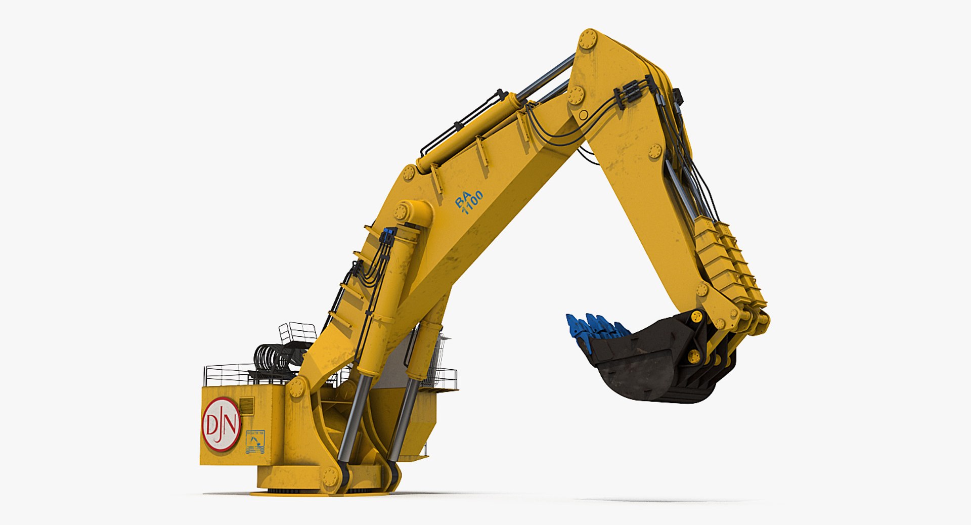 Backhoe Dredger 1100 3D Model - TurboSquid 1255243