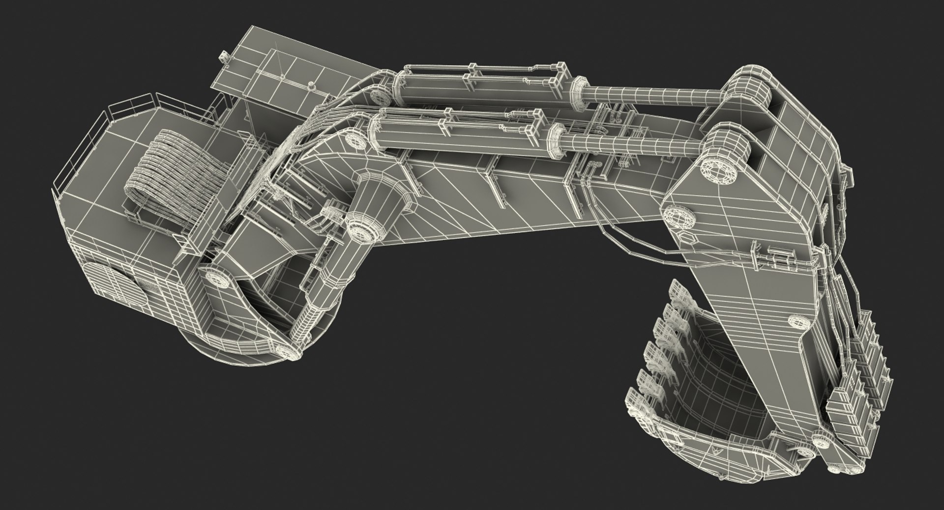 Backhoe Dredger 1100 3D Model - TurboSquid 1255243