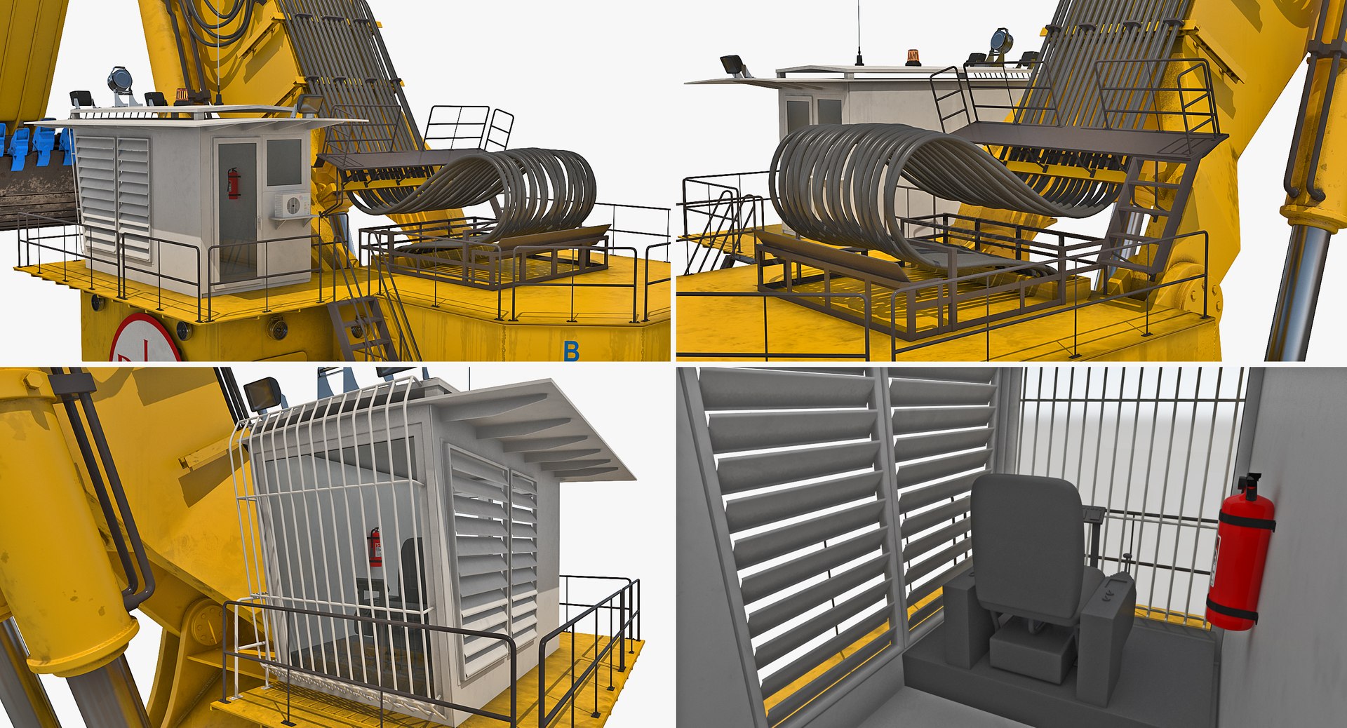 Backhoe Dredger 1100 3D Model - TurboSquid 1255243