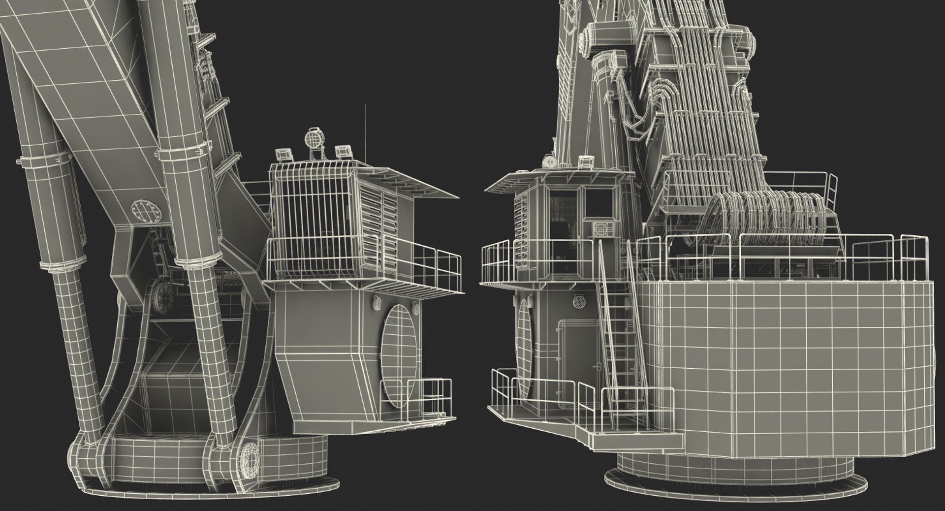 Backhoe Dredger 1100 3D Model - TurboSquid 1255243