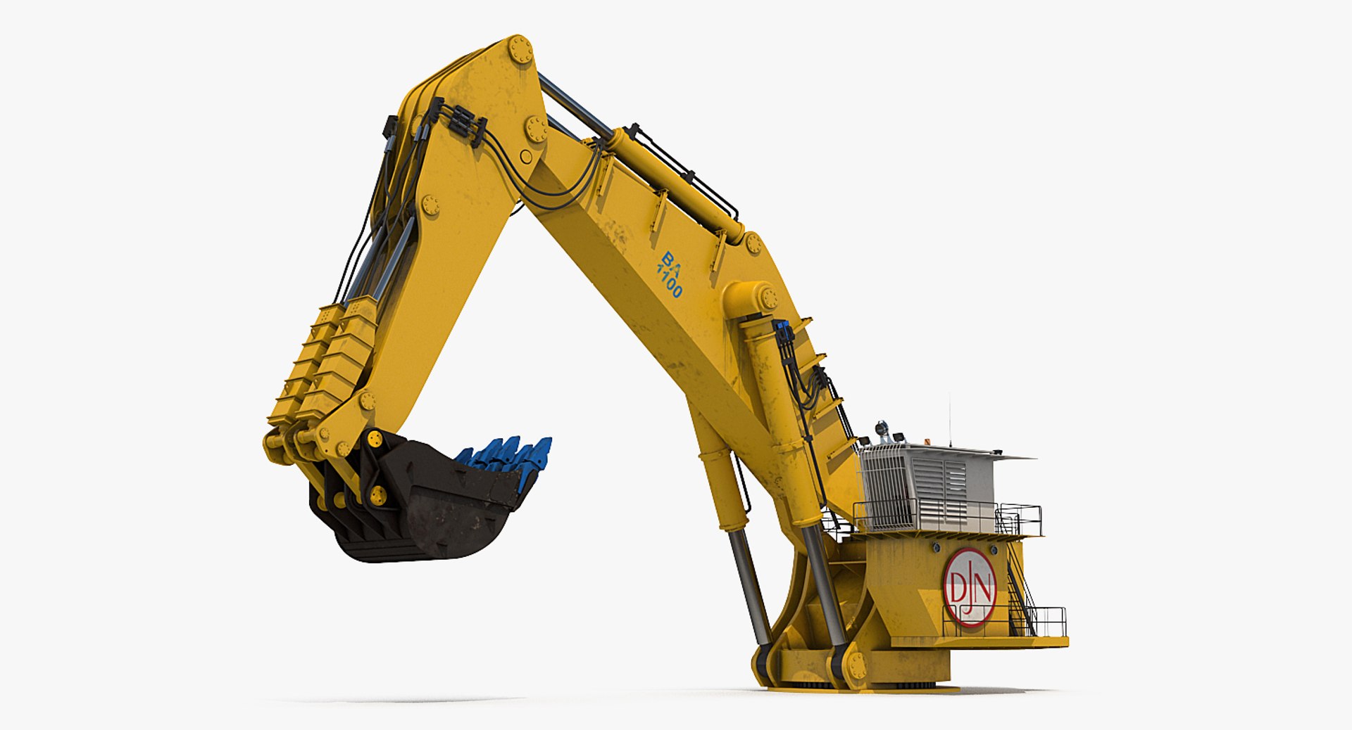 Backhoe Dredger 1100 3D Model - TurboSquid 1255243