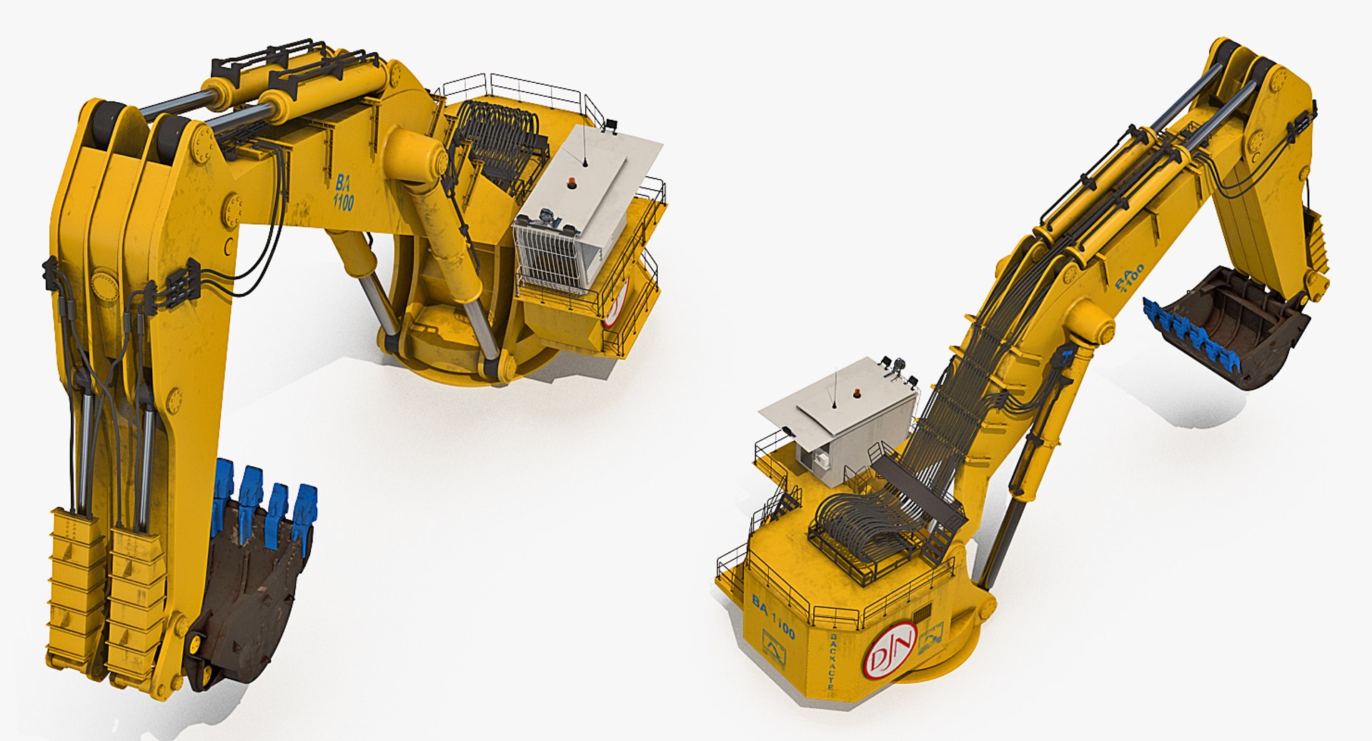 Backhoe Dredger 1100 3D Model - TurboSquid 1255243