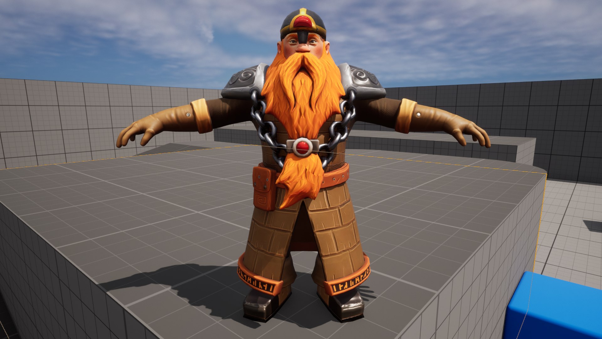 Stylized Dwarf Warrior 3D Model - TurboSquid 1945836