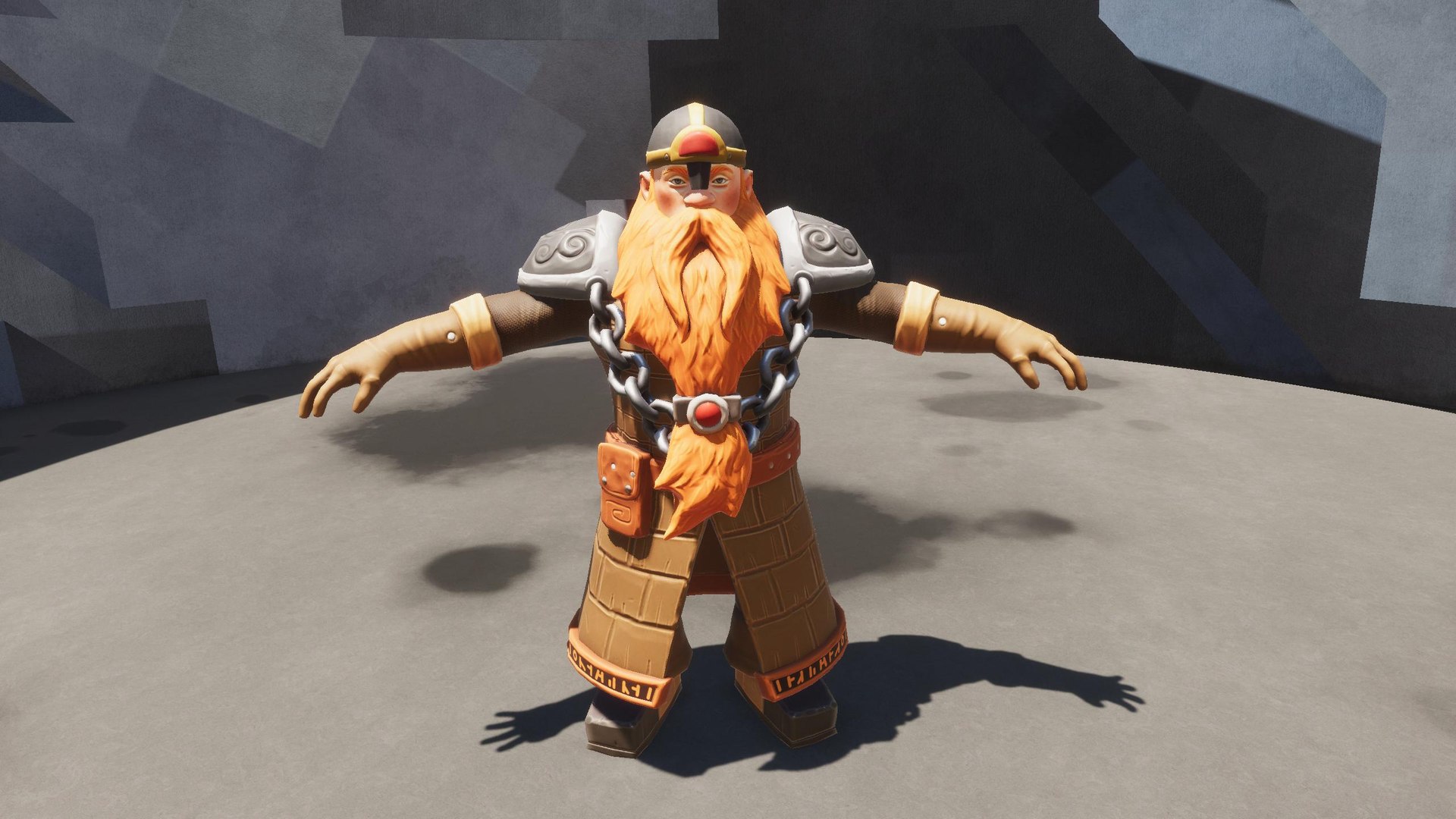 Stylized Dwarf Warrior 3D Model - TurboSquid 1945836