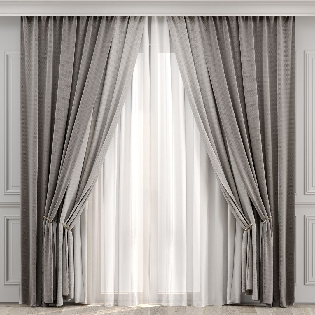 Curtain Set 527C 3D Model - TurboSquid 2179289