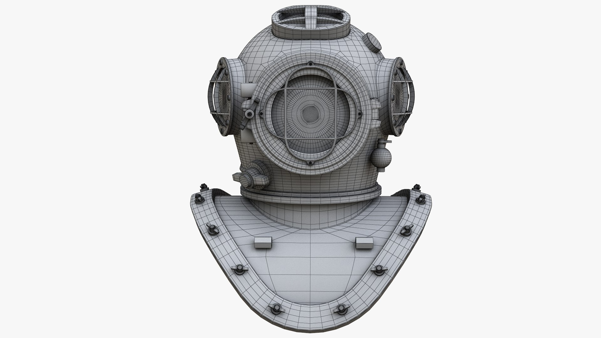 3D Diving Helmet Model - TurboSquid 1613525