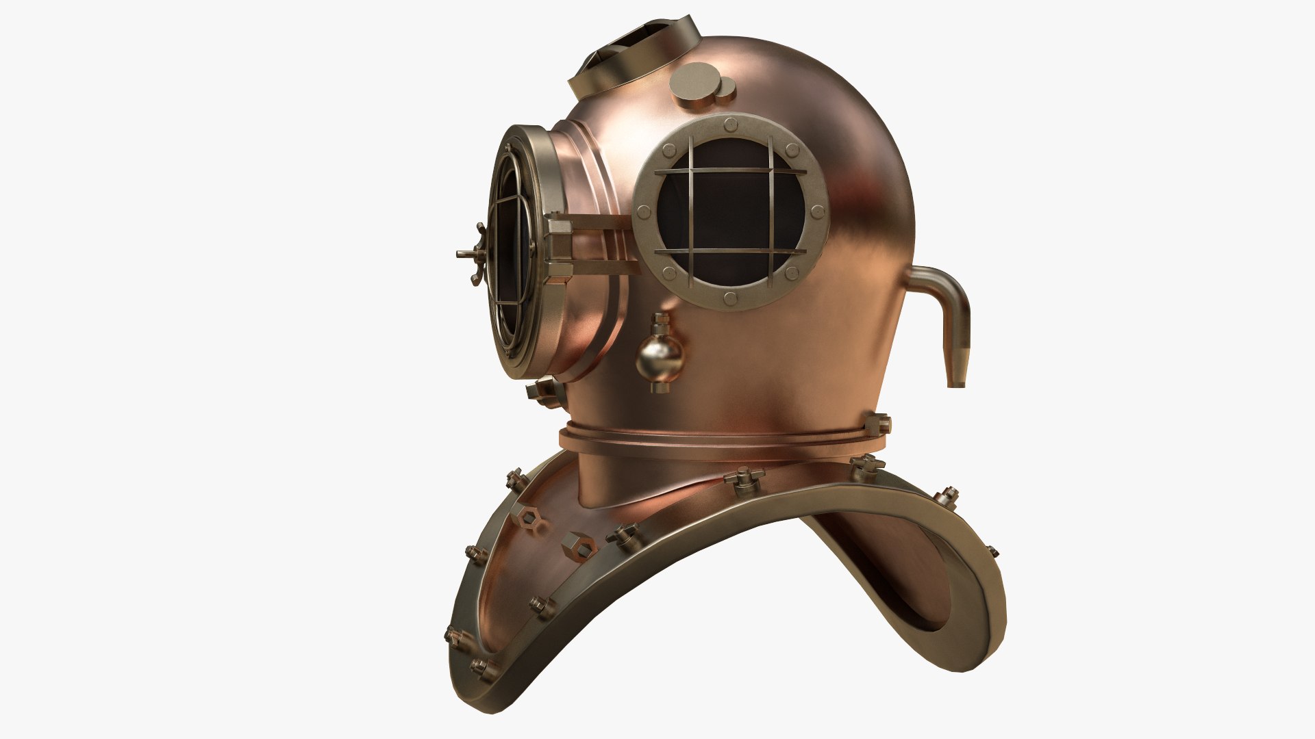 3D Diving Helmet Model - TurboSquid 1613525