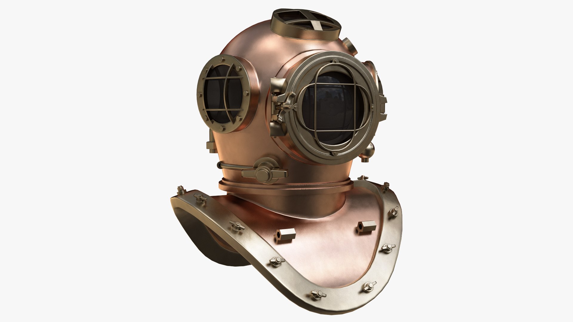 3D Diving Helmet Model - TurboSquid 1613525