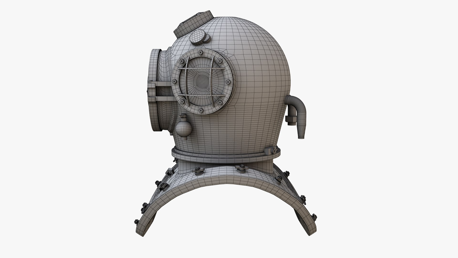 3D Diving Helmet Model - TurboSquid 1613525