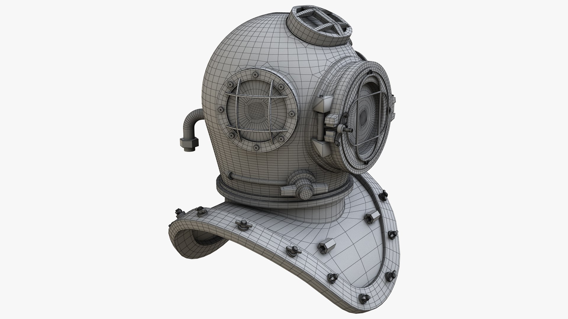 3D Diving Helmet Model - TurboSquid 1613525